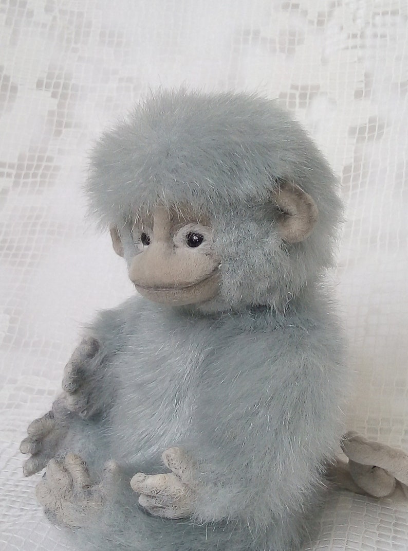 Monkey small plush monkey stuffed toy handmade realistic | Etsy