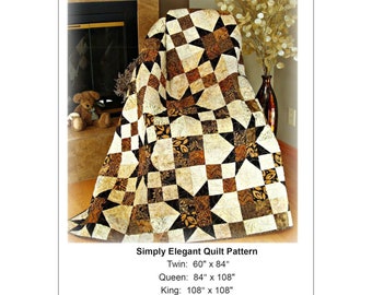 Simply Serene quilt Pattern From: Pleasant Valley Creations PVC453 - Etsy