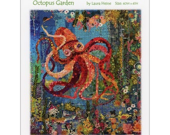 JELLIE FISH Collage Wall Hanging Pattern By: Laura Heine | Etsy