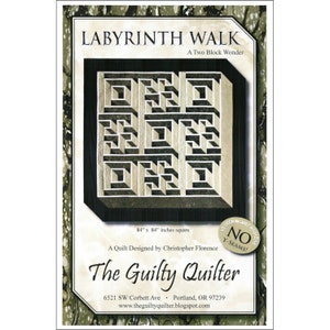 Labyrinth Walk *quilt Pattern* BY: Christopher Florence - the Guilty ...