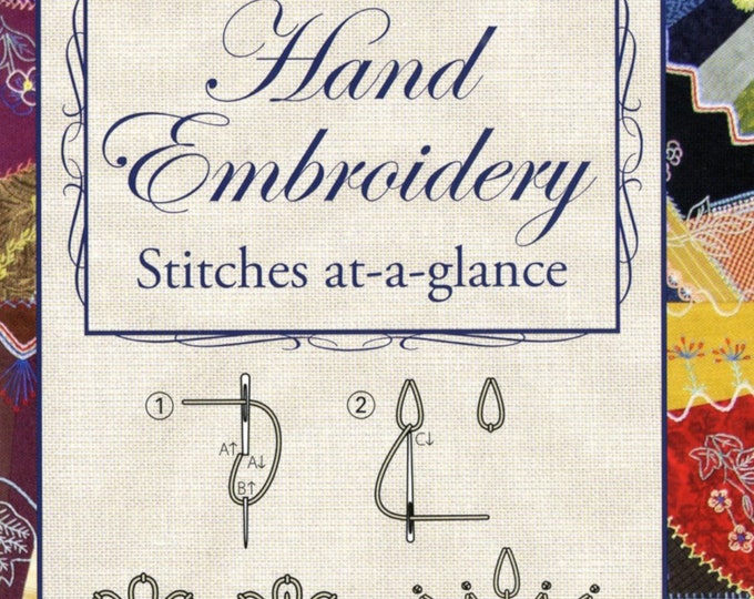 HAND EMBROIDERY Stitches At-a-glance Handy Pocket Guide Book - Etsy