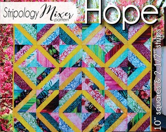 Hope Stripology Mixer Quilt Quilting Pattern From G.E. Quilt Designs ...