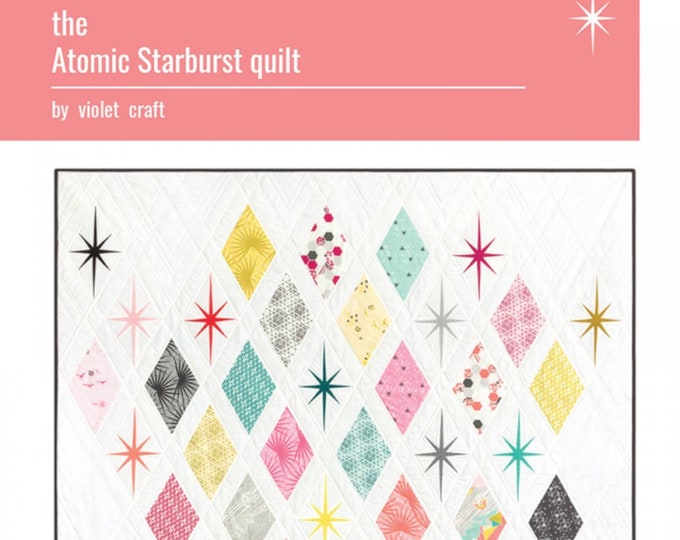 Violet Craft Atomic Starburst Quilt Pattern finished Size - Etsy