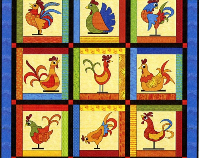 Funky Chickens *quilt Pattern* By: Sindy Rodenmayer FCP-013 - Etsy