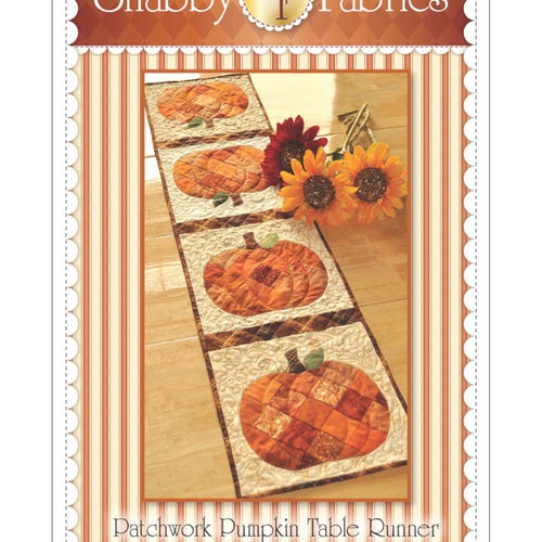 PATCHWORK SUNFLOWER Table Runner Pattern By: Shabby Fabrics | Etsy