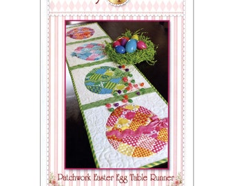 EASTER EGG Patchwork Table Runner Pattern by Jennifer Bosworth for Shabby Fabrics SF48575 - Etsy