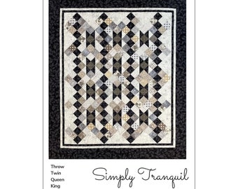 Simply Serene quilt Pattern From: Pleasant Valley Creations PVC453 - Etsy