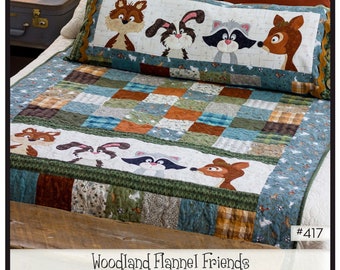 Woodland Flannel Friends Quilt Pattern From the Whole Country Caboodle ...