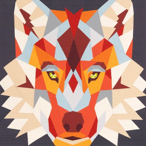 The Wolf Abstractions Quilt Pattern foundation Paper Piecing - Etsy