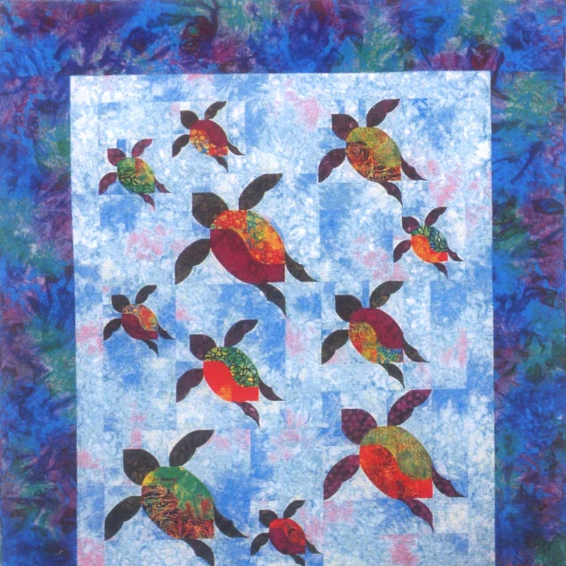 Turtle Quilt - Etsy