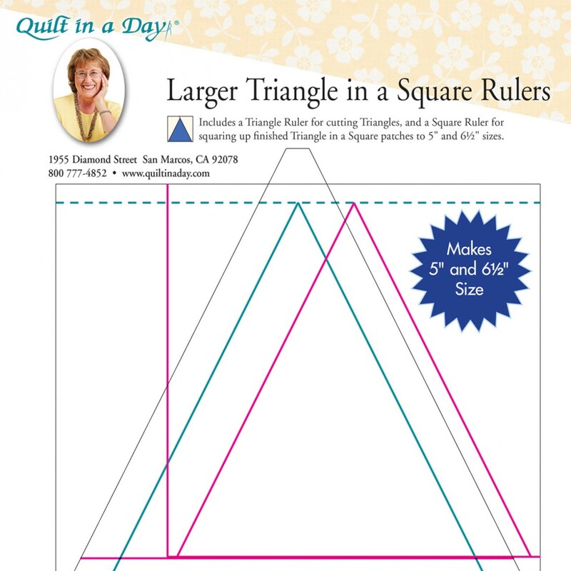Triangle in a Square Ruler Template - Etsy