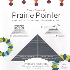 Prairie Pointer *quilt Pressing Tool* By: Susan Cleveland - Etsy