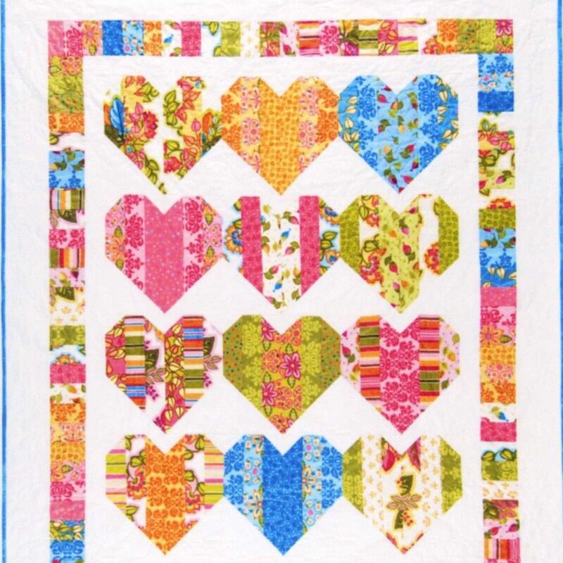 Easy Heart Quilt Pattern - Etsy