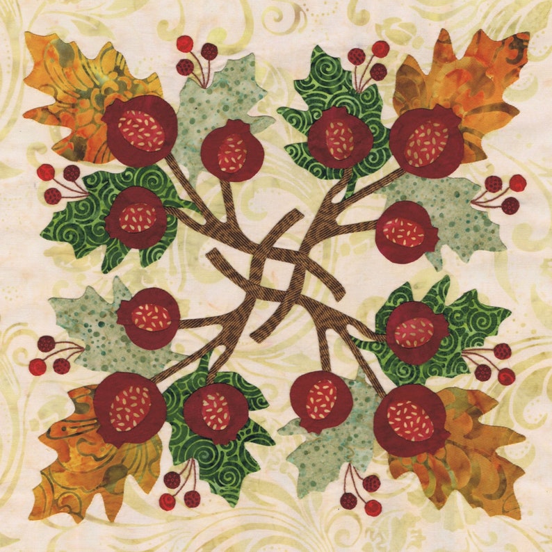 Baltimore Autumn *12-month Block of the Month Applique Quilt Pattern ...