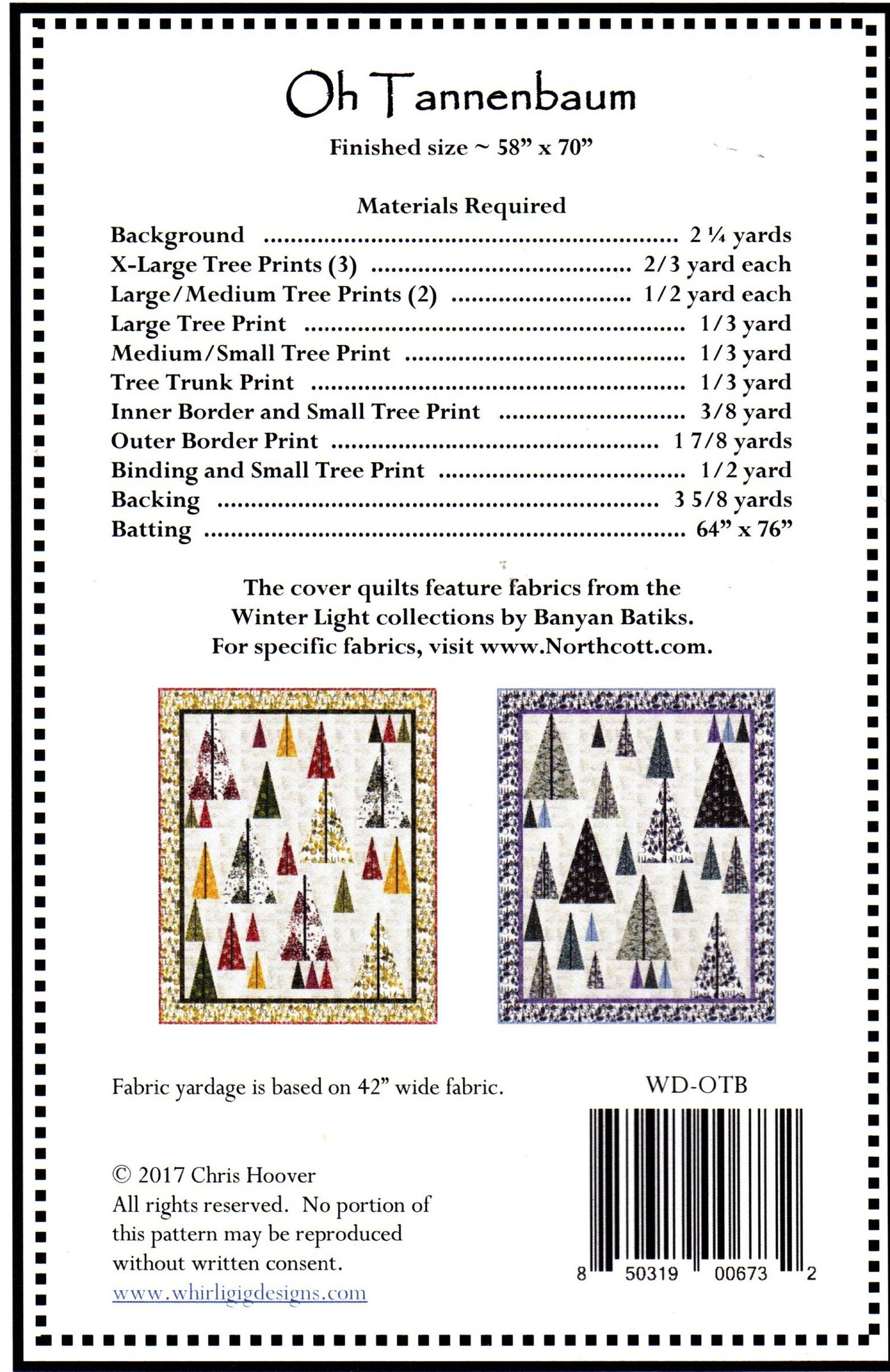 Oh Tannenbaum pieced Quilt Pattern By: Chris Hoover - Etsy