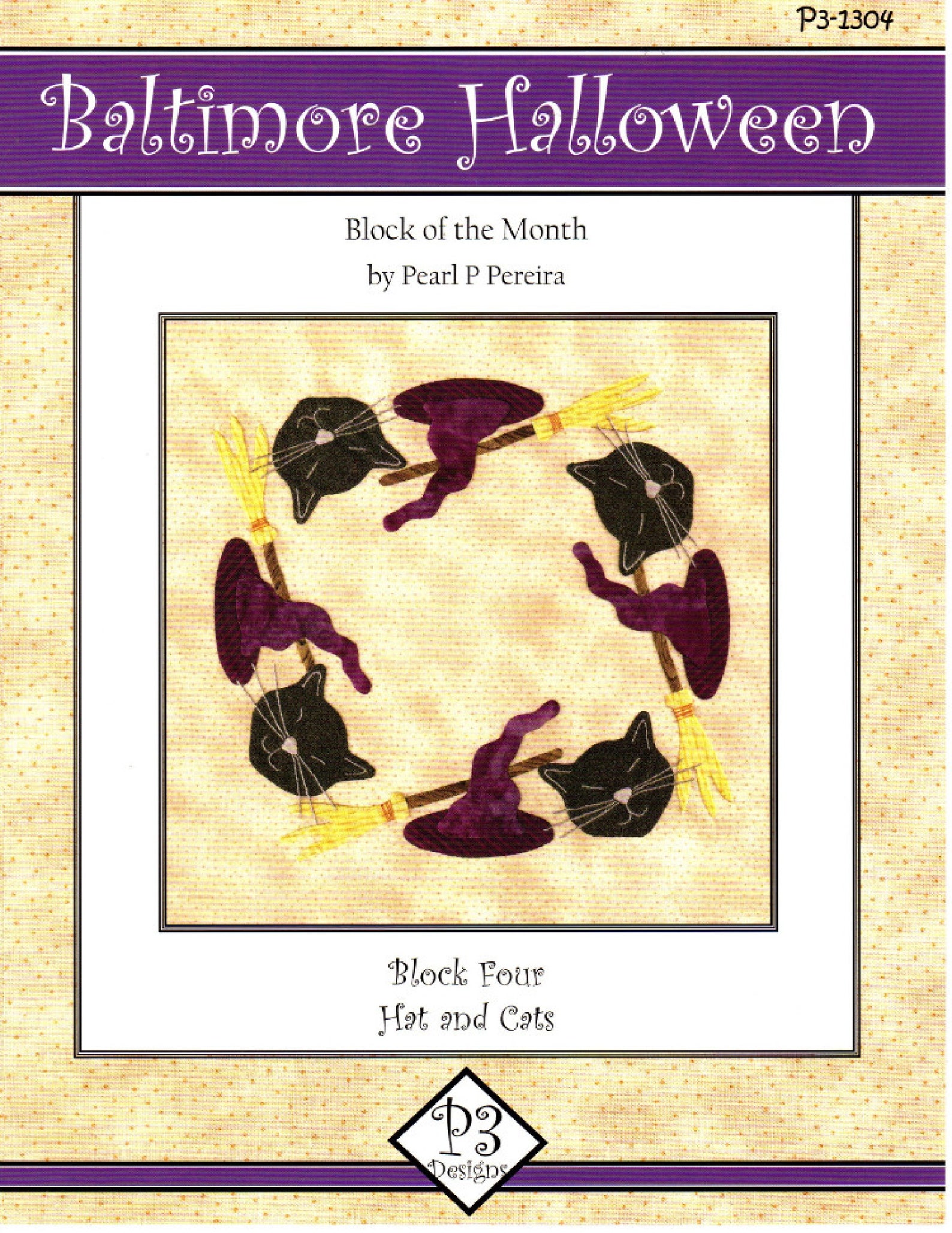 Baltimore Halloween *13-month Block of the Month Quilt Pattern Set* By ...