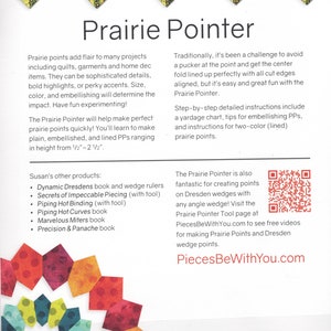 Prairie Pointer *quilt Pressing Tool* By: Susan Cleveland - Etsy