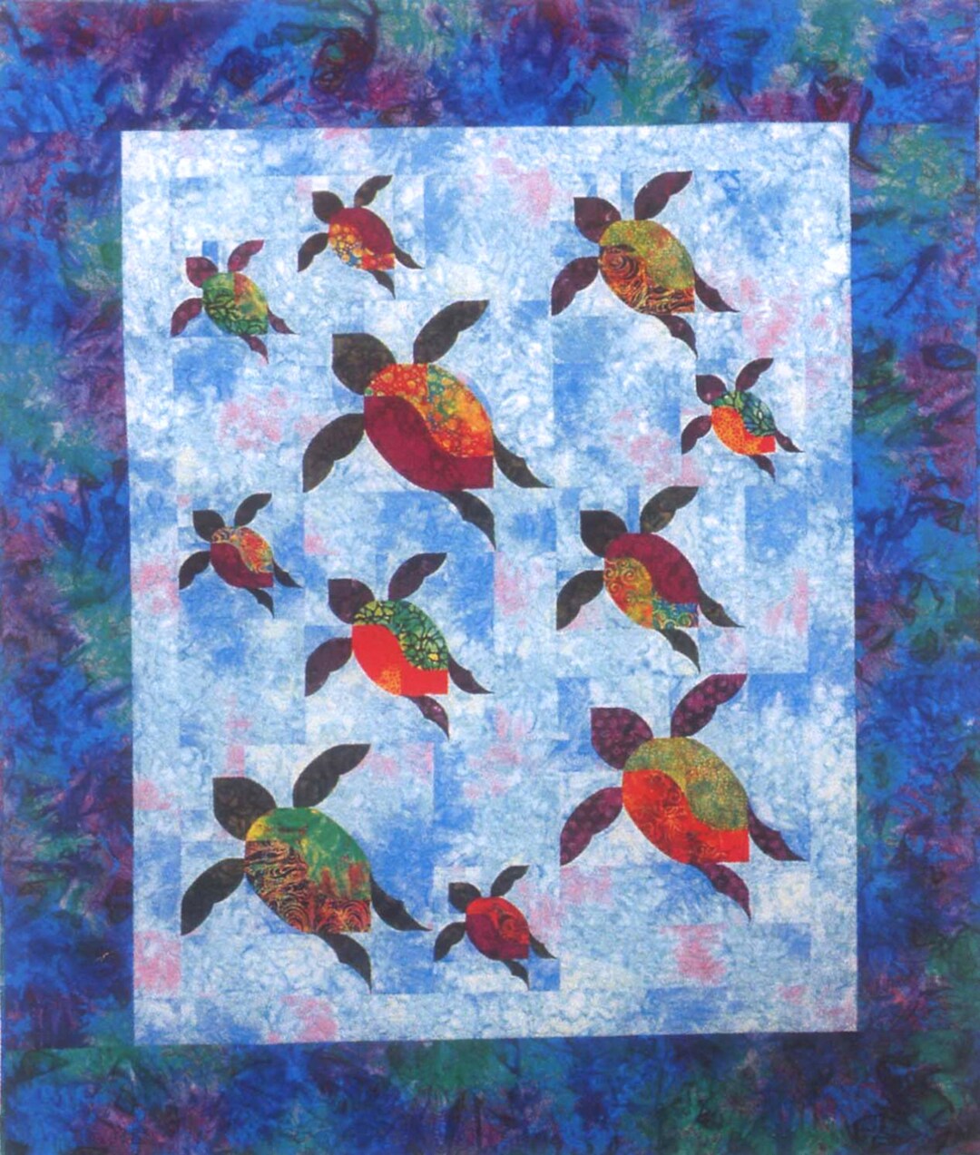 Turtle Trails quilt Pattern BY: Southwind Designs Swd205 - Etsy