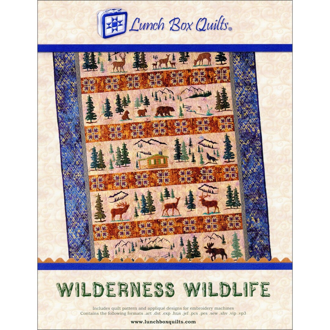 Wilderness Wildlife *machine Embroidery Design Quilt Pattern & CD* By ...
