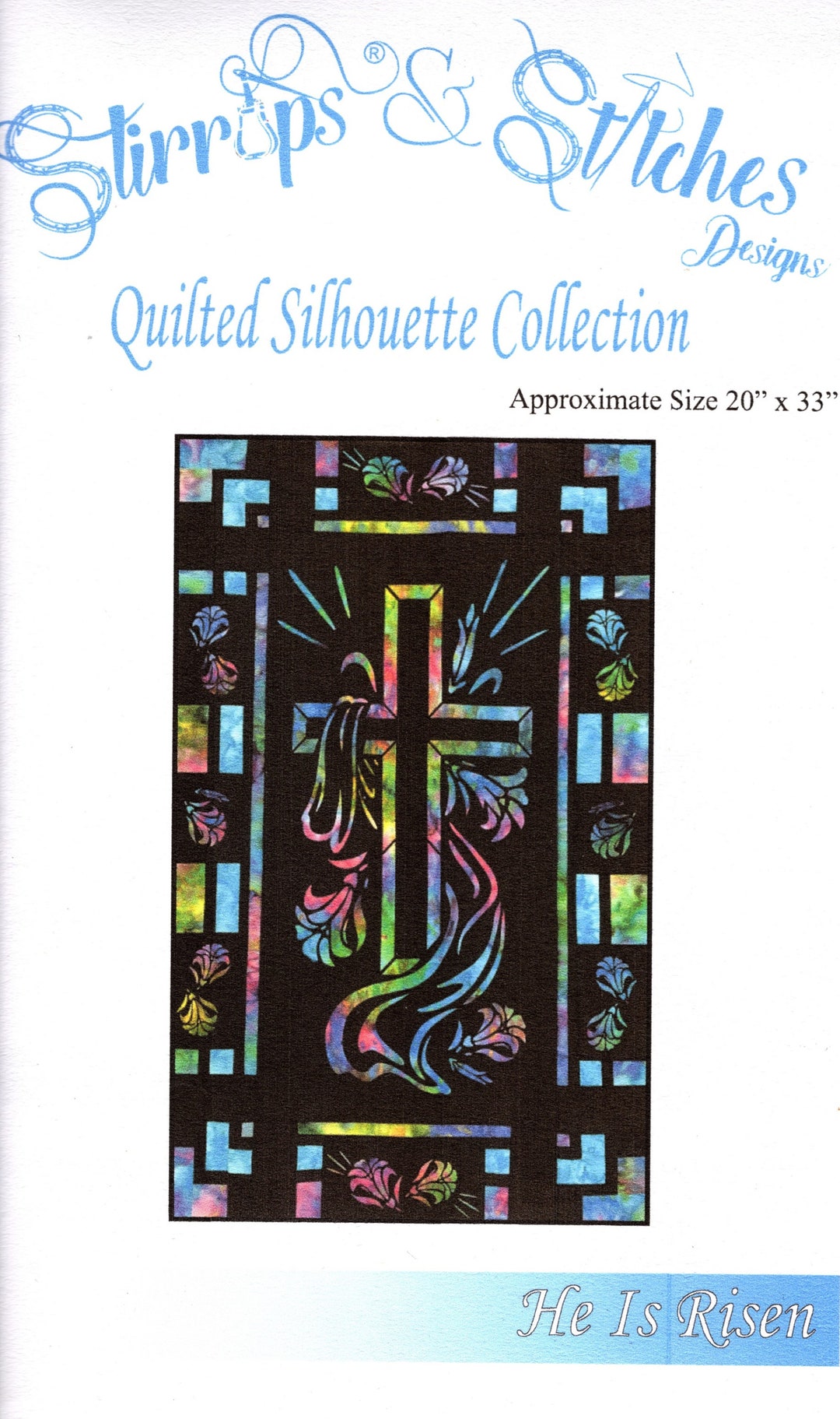 He is Risen Laser Silhouette fabric Silhouette Pattern - Etsy