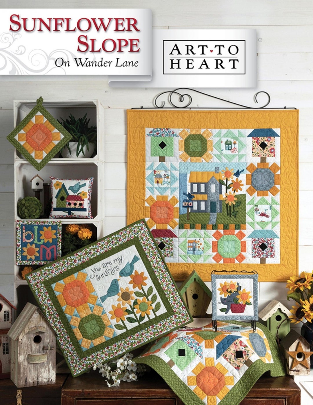 Sunflower Slope on Wander Lane Block 8* Quilt & Project Pattern Book By ...