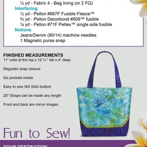 Capri Carryall *sewing Pattern* From: Pink Sand Beach Designs - Etsy