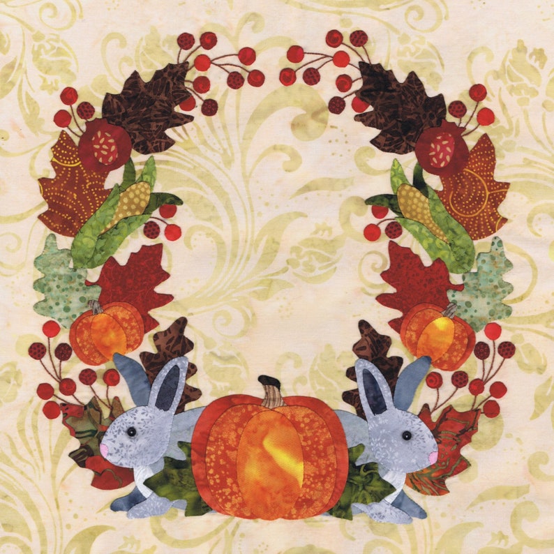 Baltimore Autumn *12-month Block of the Month Applique Quilt Pattern ...