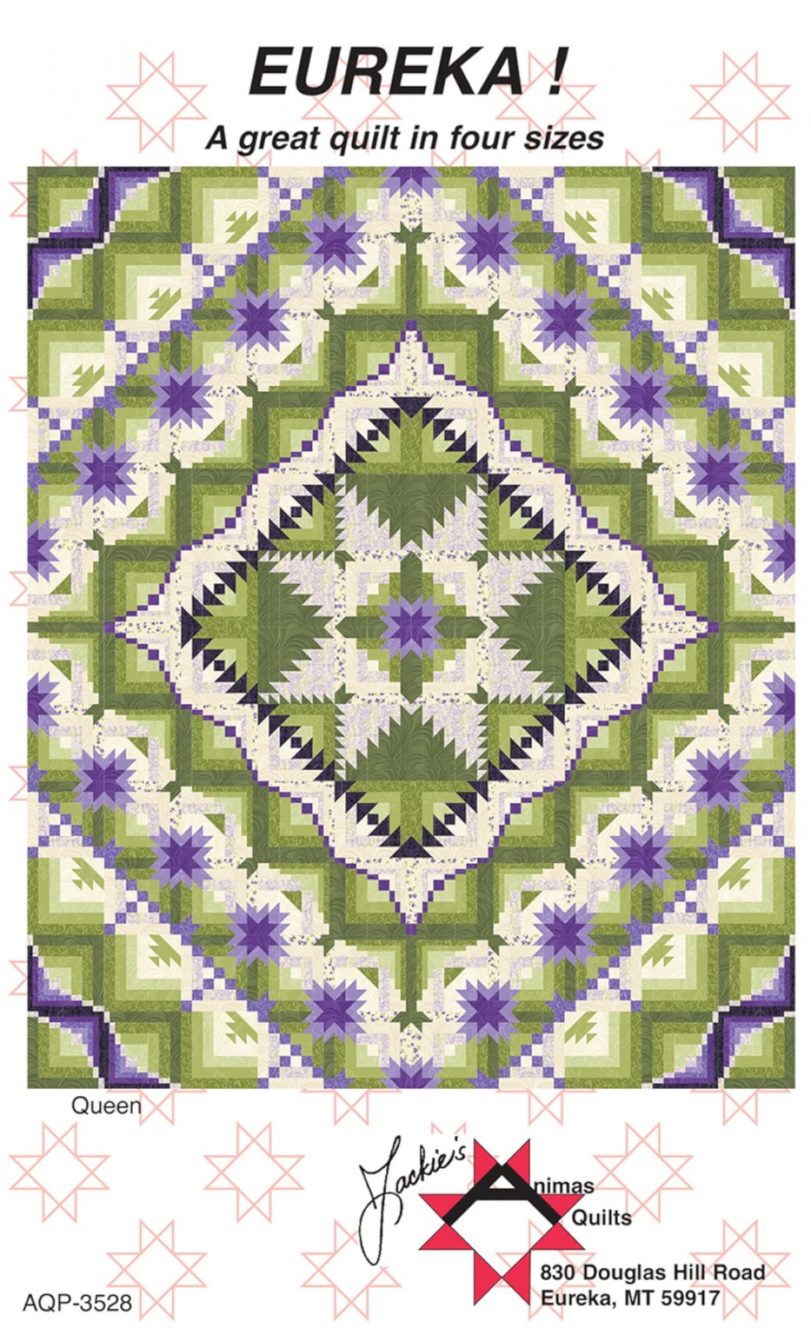 EUREKA! *quilt Pattern* By: Jackie's Animas Quilts AQP-3528 - Etsy