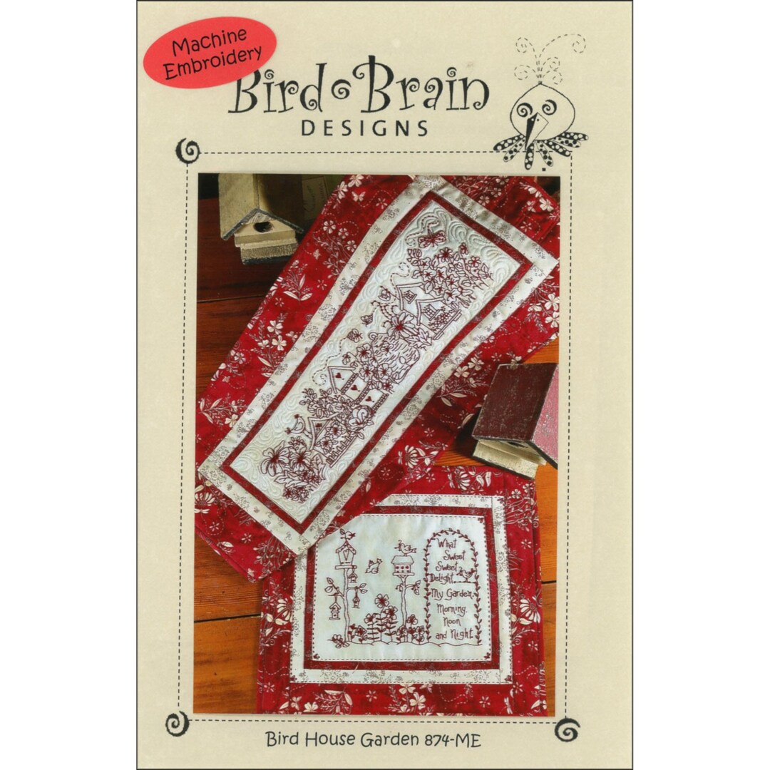 Bird House Garden *machine Embroidery CD* By: Bird Brain Designs 874-ME ...