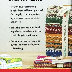 QUILTING WITH PRECUTS *handy Pocket Guide* Carry-along Reference Guide ...