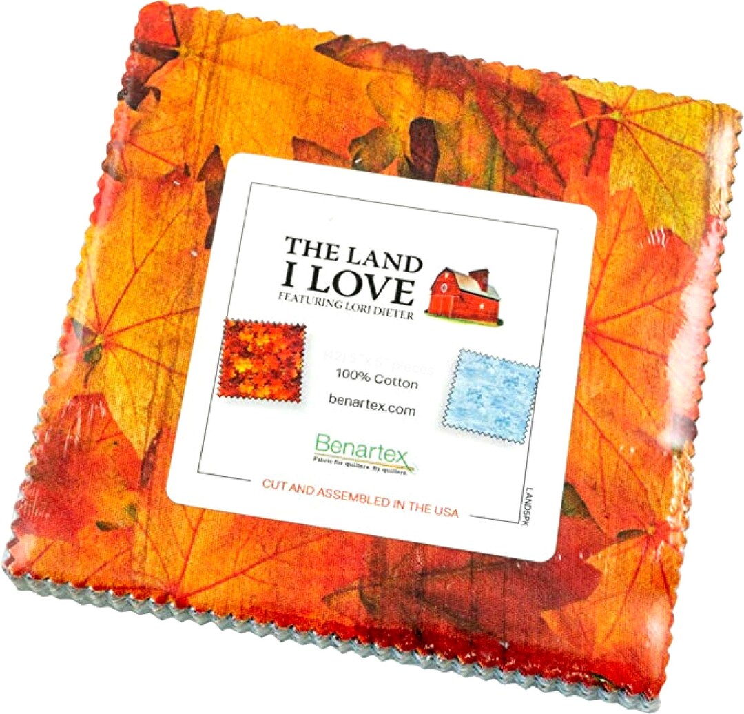 The Land I Love *layer Cake (10 X 10) - 42 Pieces* By: Lori Dieter for Benartex LAN10PK - Etsy