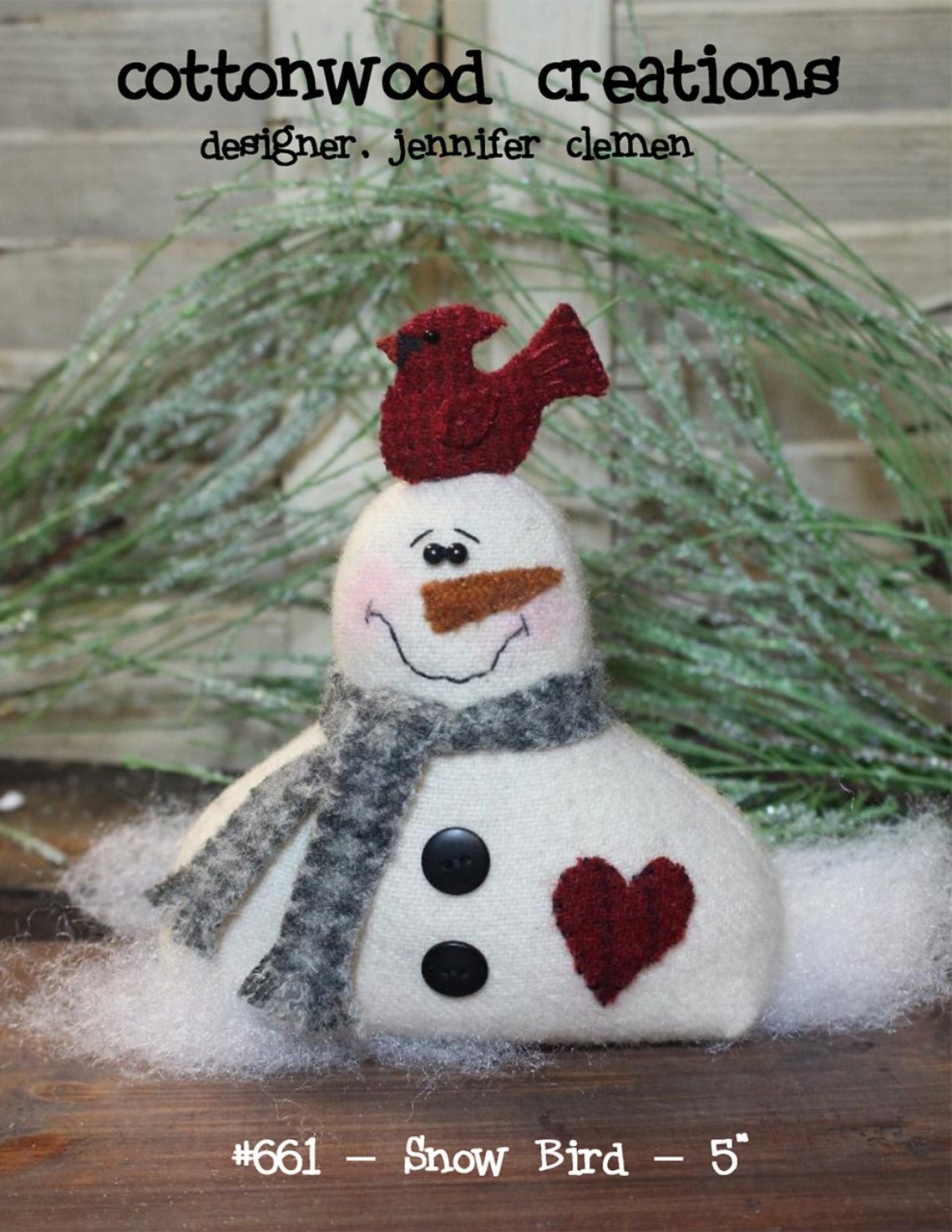 Snow Bird pincushion Sewing Pattern By: Jennifer Clemen - Etsy