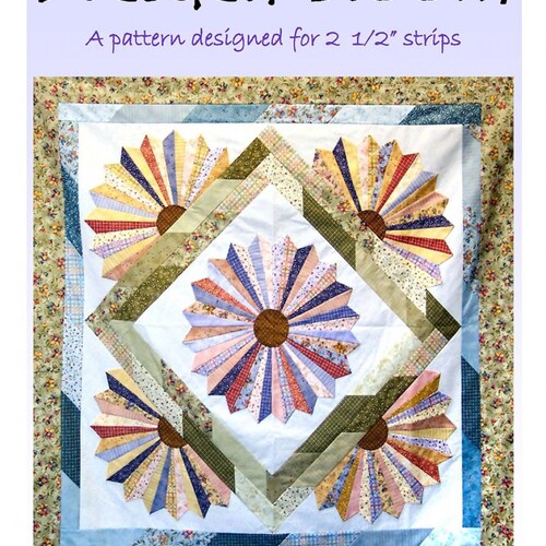 Dresden Bloom jelly Roll / Strip Friendly Quilt Pattern By: - Etsy