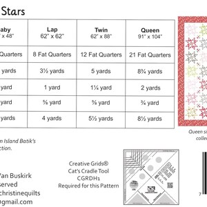 Shimmering Stars *quilt Pattern* By: Christine Quilts CQ015 - Etsy