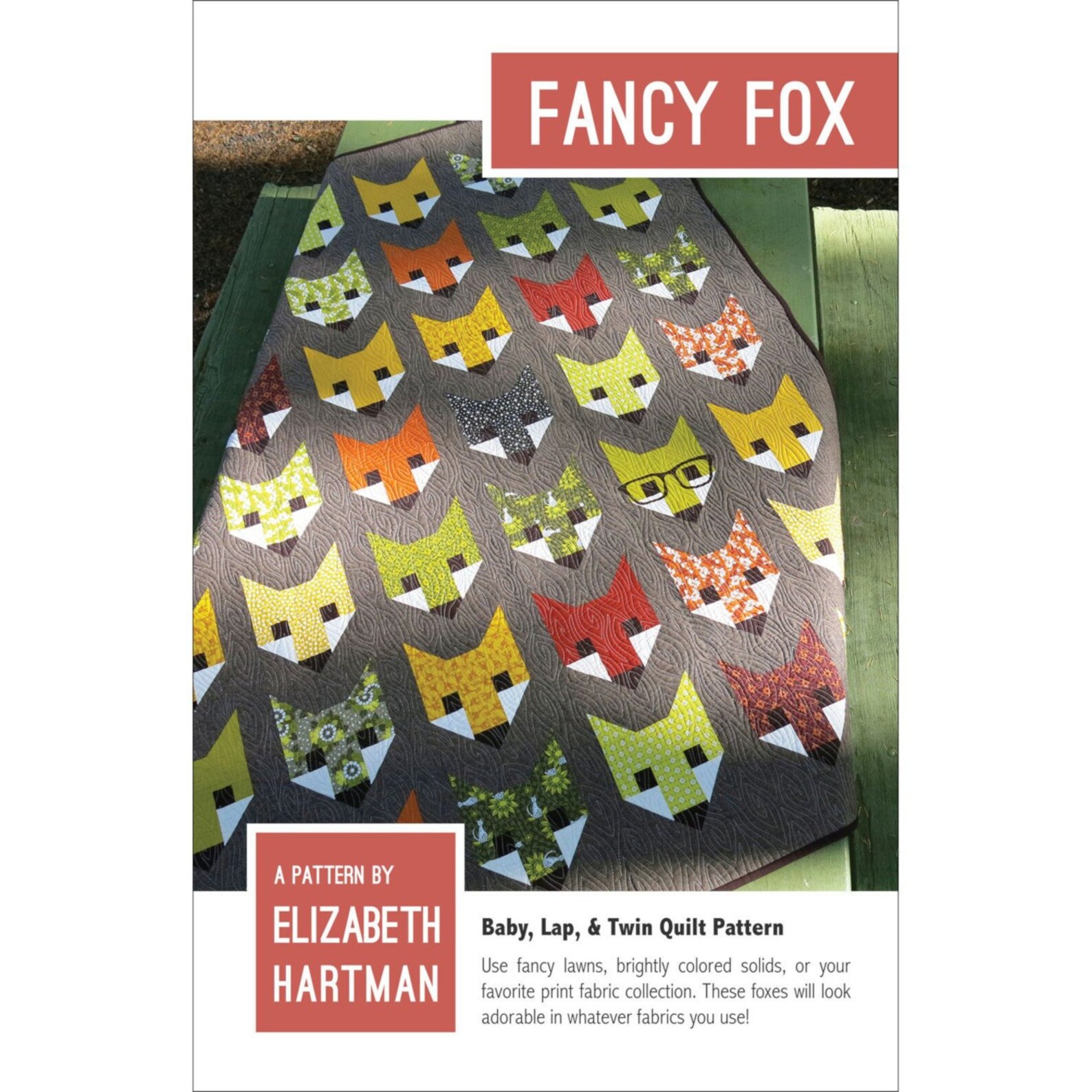 Fancy Fox quilt Pattern by Elizabeth Hartman EH-009 - Etsy