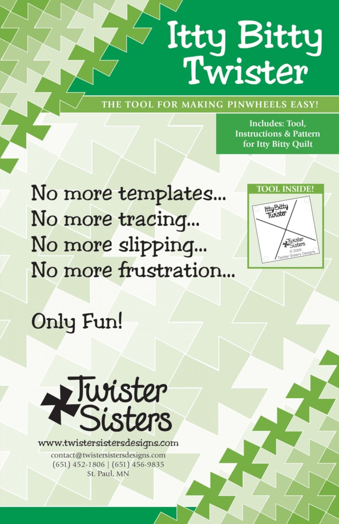 Itty Bitty Twister *the Tool for Making Pinwheels Easy! * From: Twister ...