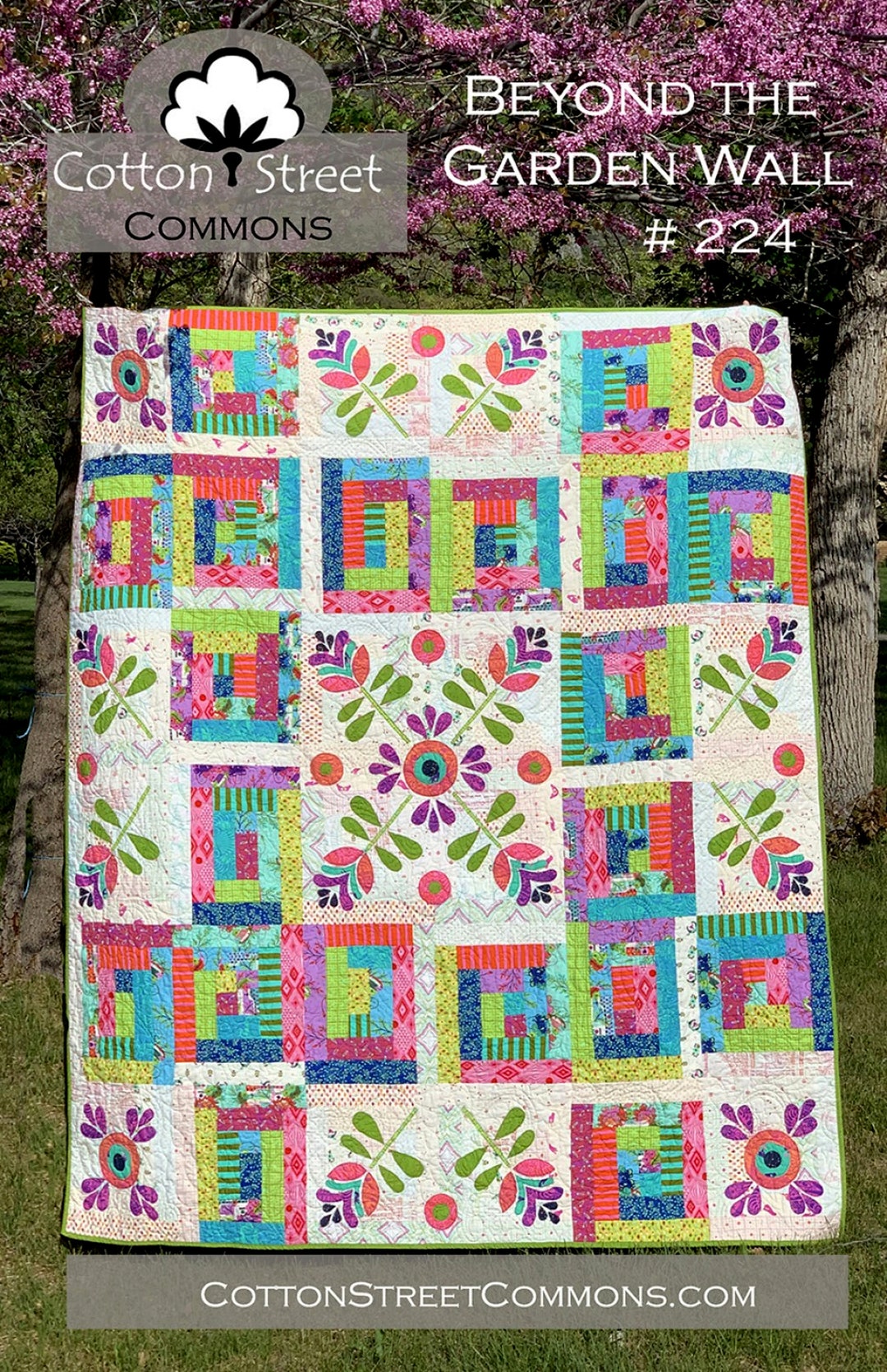 Beyond the Garden Wall pieced & Applique Quilt Pattern By: Marcea Owens ...