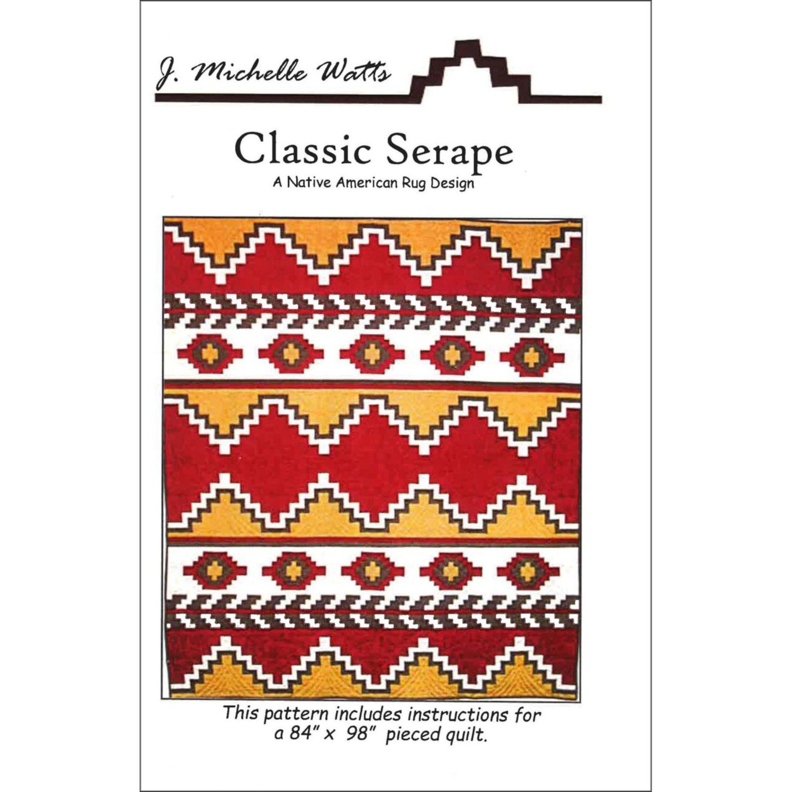 Classic Serape native American Rug Design Quilt Pattern - Etsy