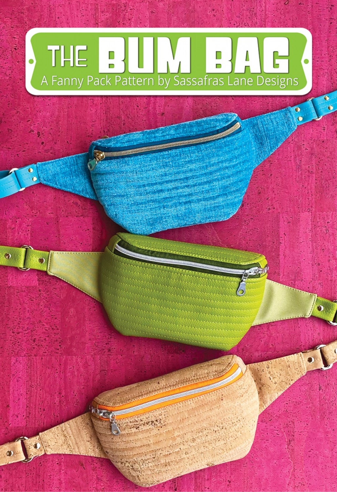The BUM BAG *fanny Pack Sewing Pattern* By: Sassafras Lane Designs ...