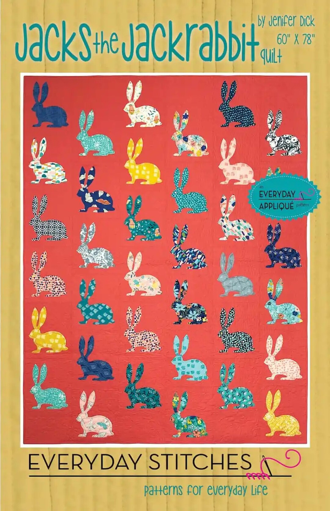 Jacks the Jackrabbit quilt Pattern By: Jennifer Dick of Everyday ...