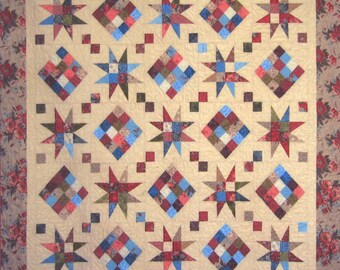 Rising Star Quilt Pattern | Etsy