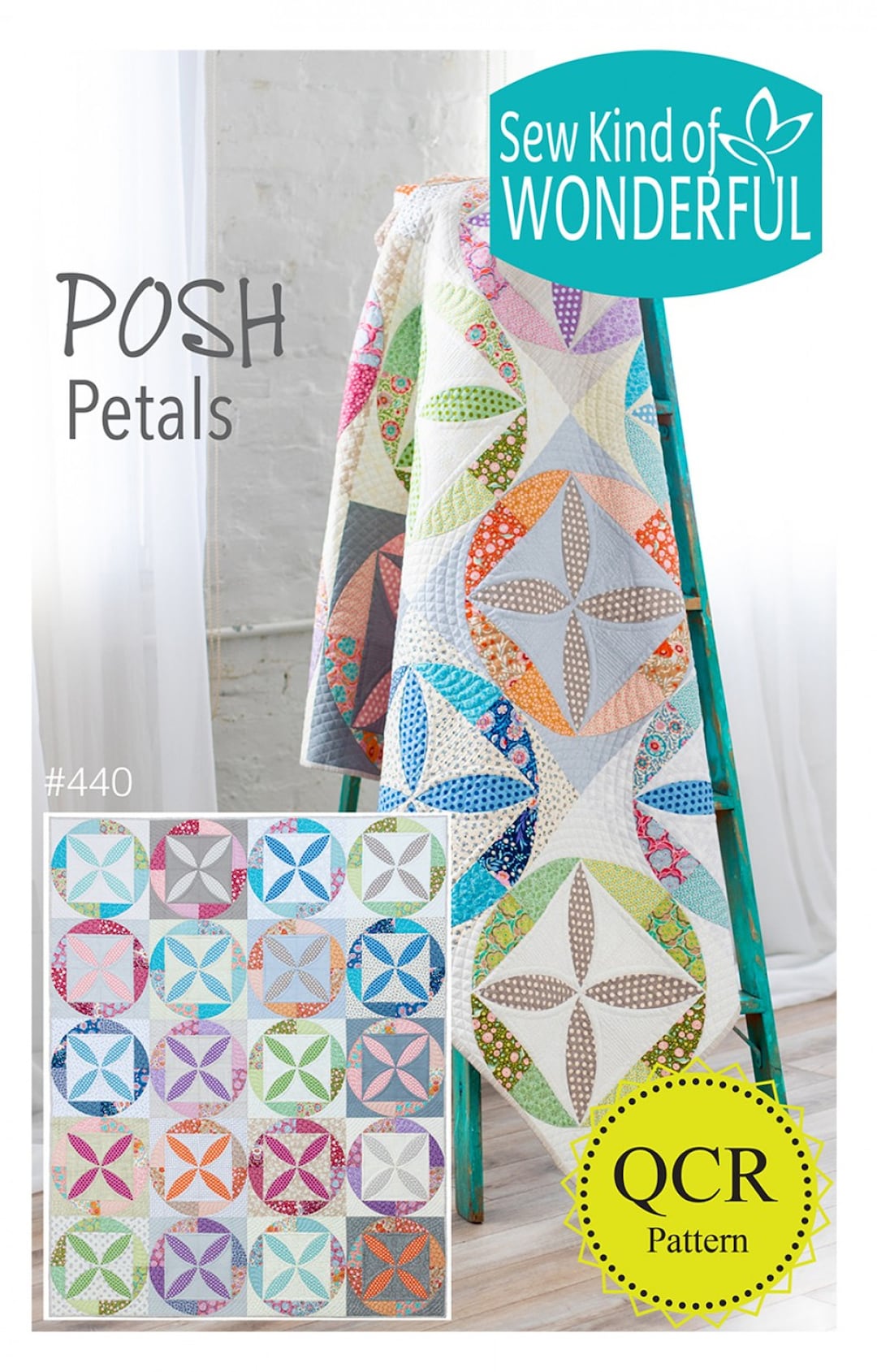 Posh Petals quick Curve Ruler Quilt Pattern From: Sew Kind of Wonderful ...