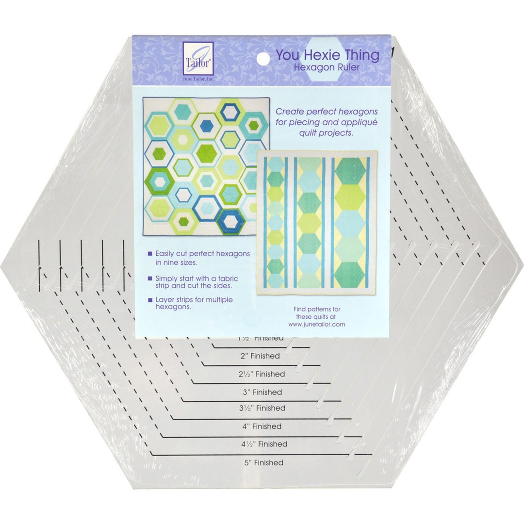 You Hexie Thing *multi-size Hexagon Ruler* By: June Tailor Inc - JT782 ...