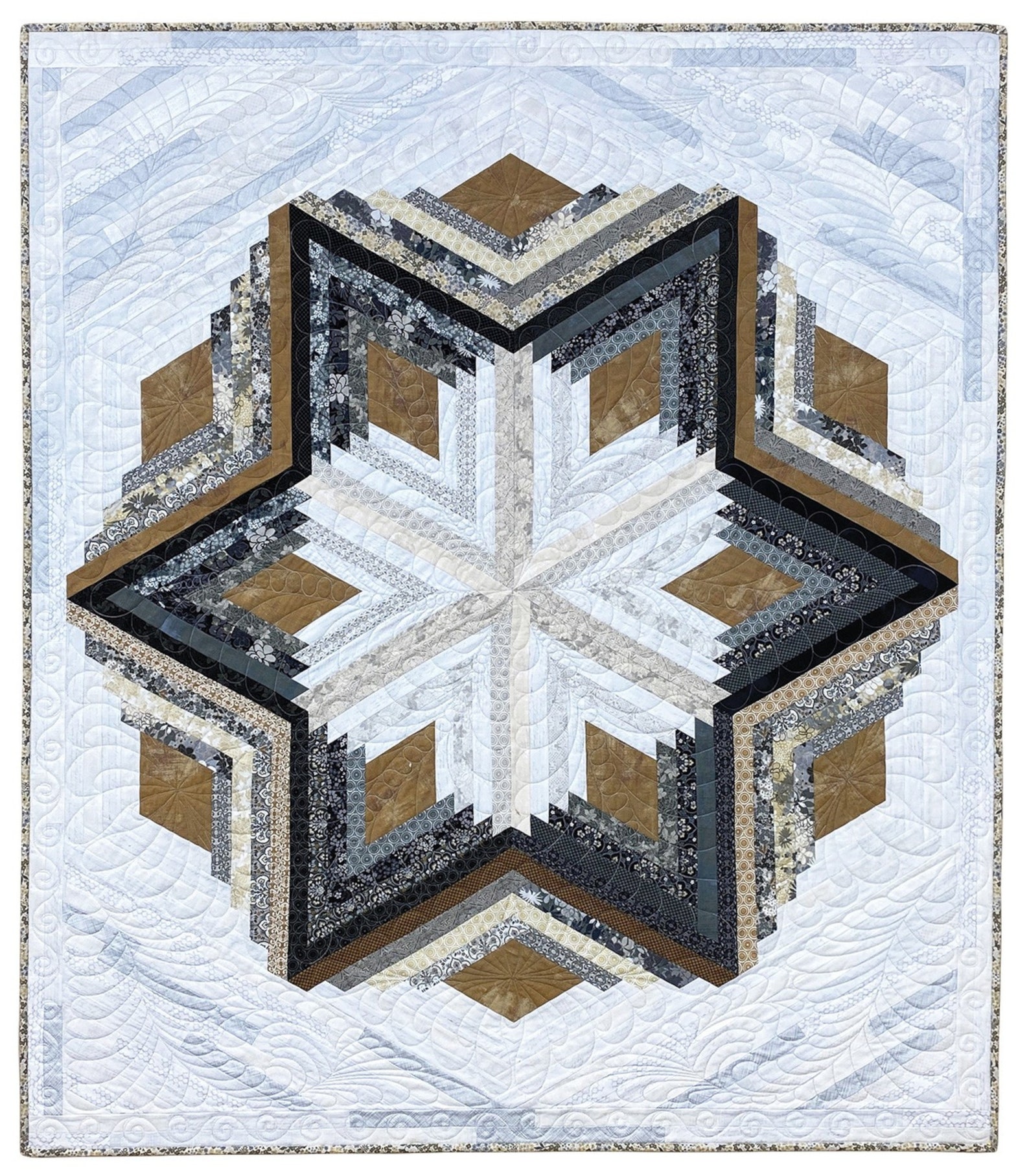 Diamond Log Cabin *quilts and Tree Skirt Pattern Book* By: Eleanor ...