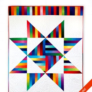 Strip Strip Star quilt Pattern Strip-friendly & Stash Buster By: Sam Hunter Hunter Design Studio ...