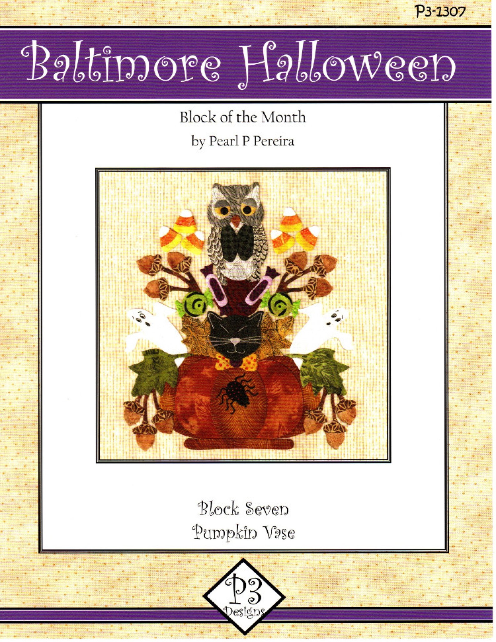 Baltimore Halloween *13-month Block of the Month Quilt Pattern Set* By ...