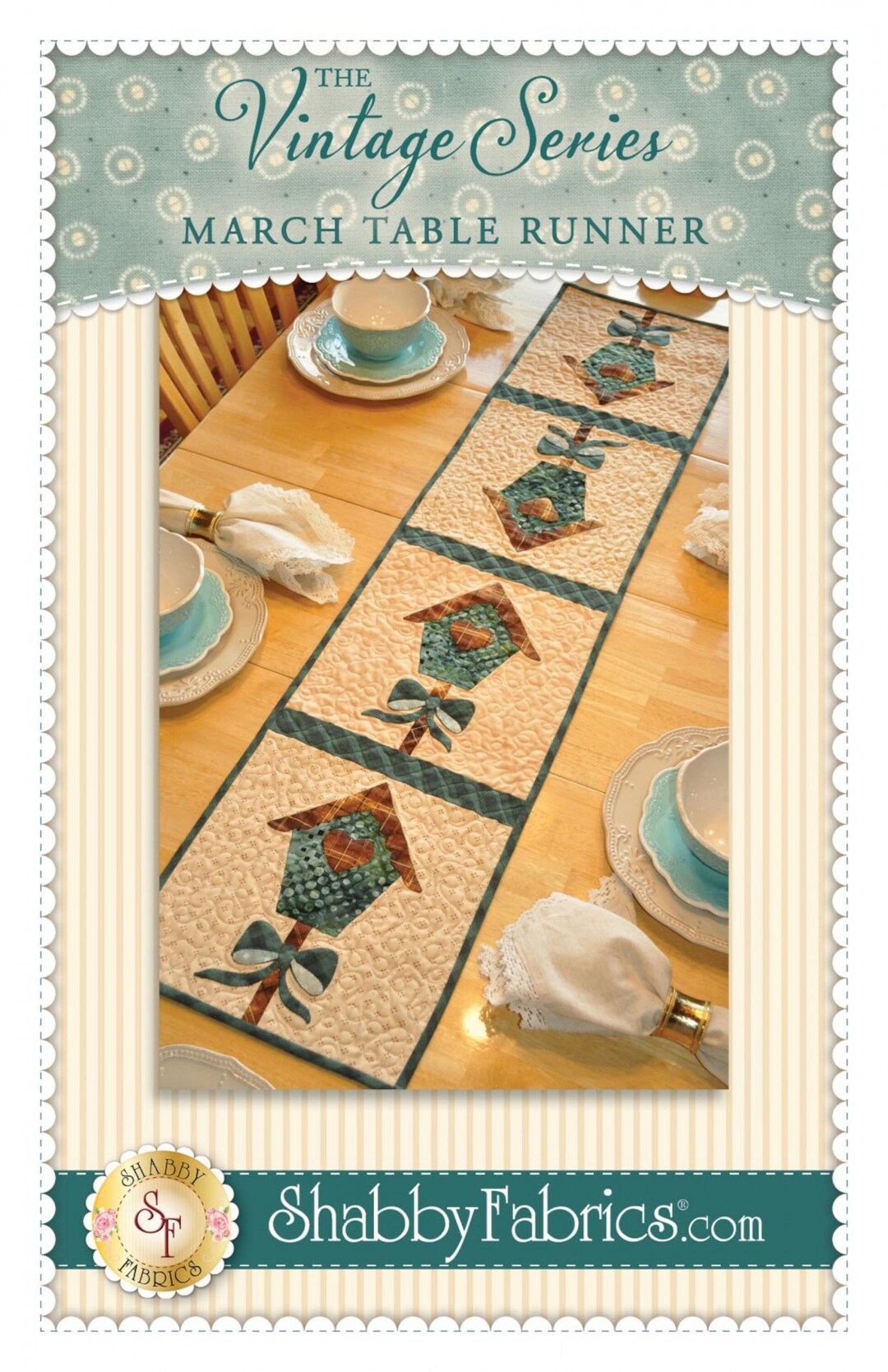 March Table Runner - the Vintage Series *applique Sewing Pattern* by ...
