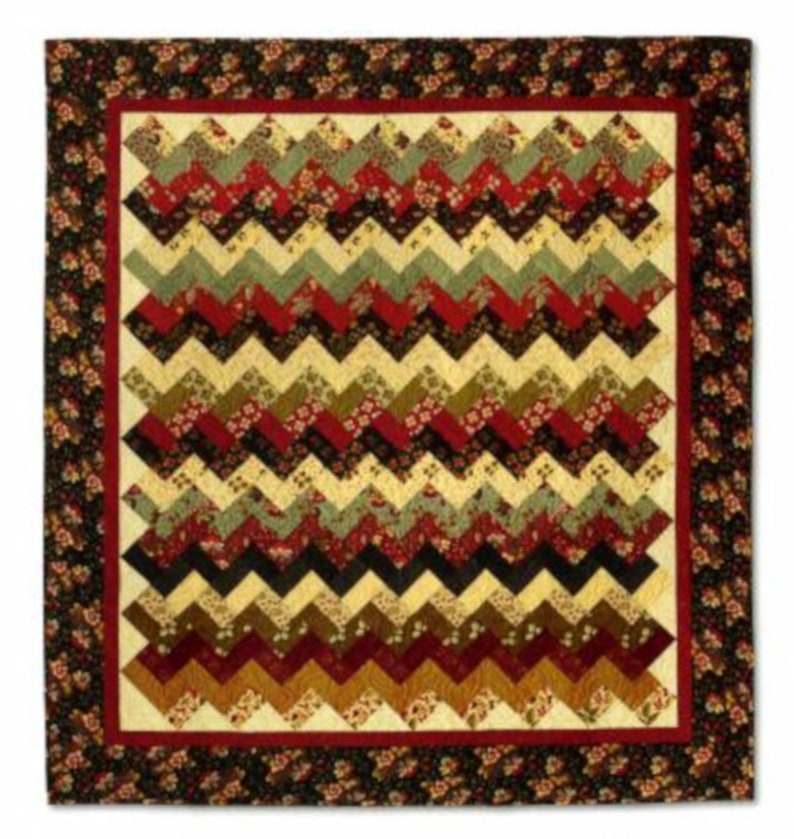 Zig A Zag *quilt & Table Runner Pattern* By: Eleanor Burns of Quilt in ...