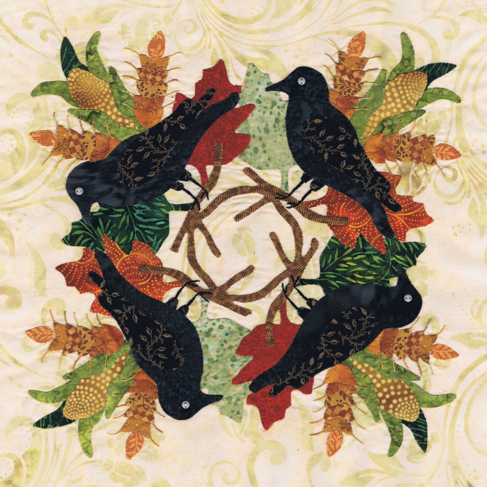 Baltimore Autumn *12-month Block of the Month Applique Quilt Pattern ...