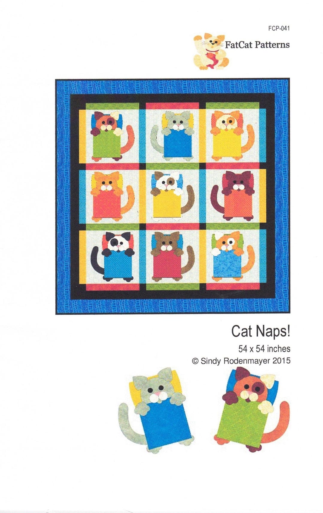 Cat Naps! *applique Quilt Pattern* By: Sindy Rodenmayer - Fatcat ...